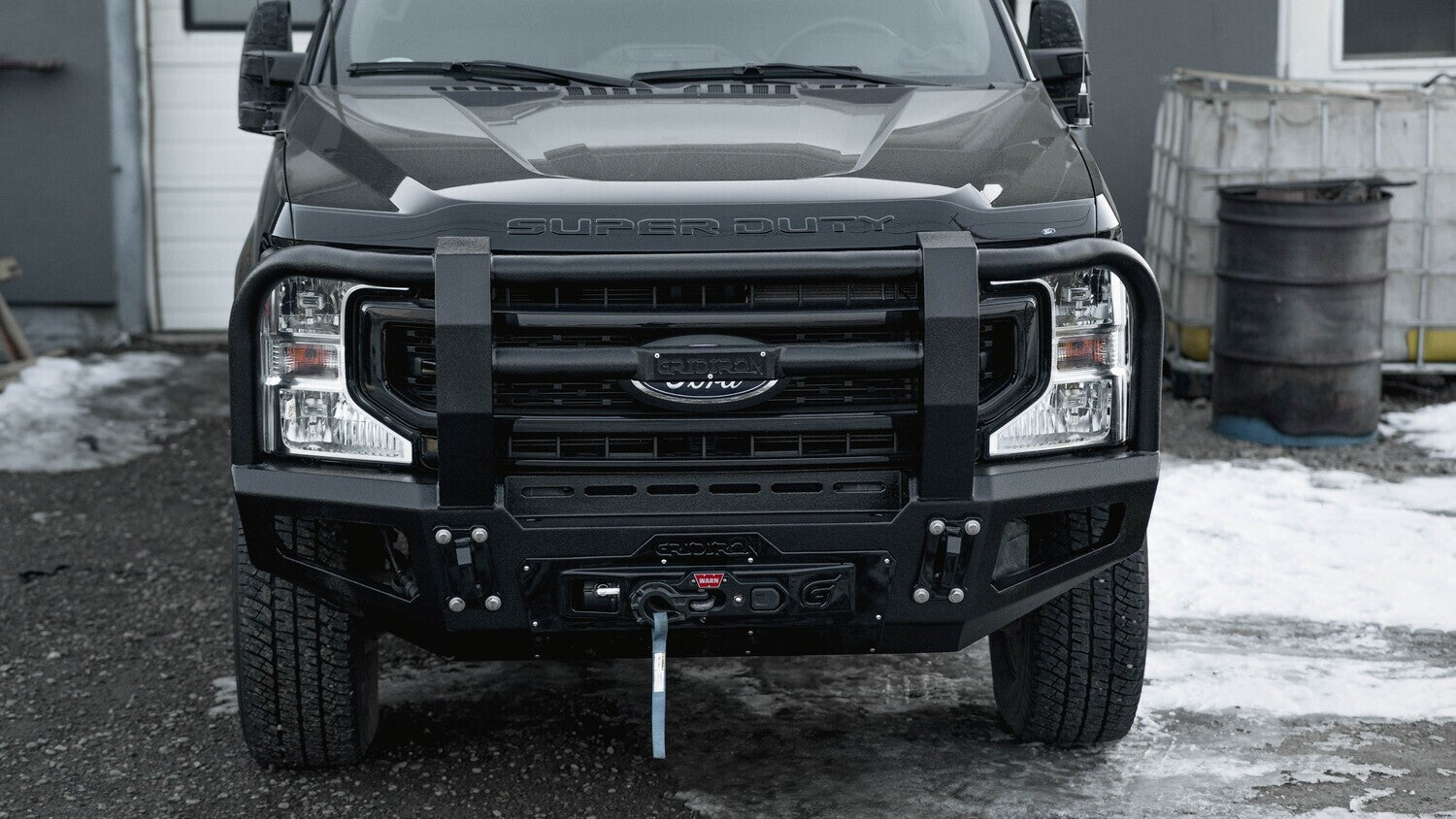 GRIDIRON 2017-2022 Ford F250/F350 Full Tube Winch Front Bumper – S360 ...